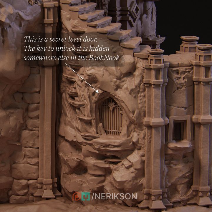 3D Printable BookNook of the Shattered King [presupported] by Nerikson